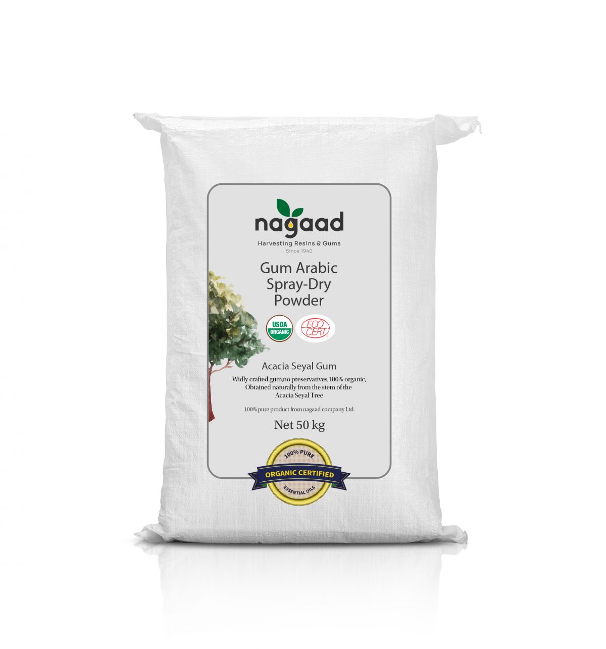 Spray Dried Acacia Gums Powders - Nagaad Gums